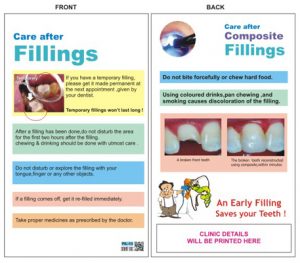 Care after tooth fillings -Leaflet -80’s pack .(English ) .PIL-13 E ...